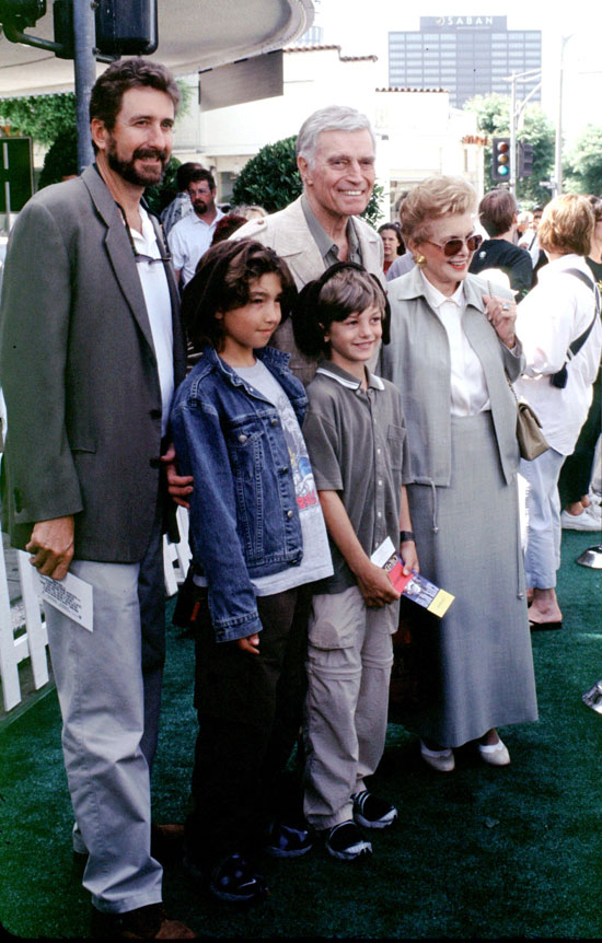 Charlton Heston Family Today In Dallas Photo History 1973: Actor