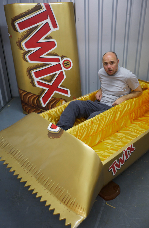 Karl Pilkington commissions Twix coffin in Moaning of Life - pictures ...